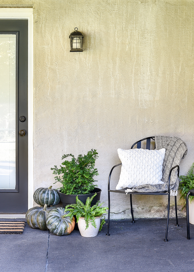 Simple and Affordable Fall Patio Update | Little House of Four ...