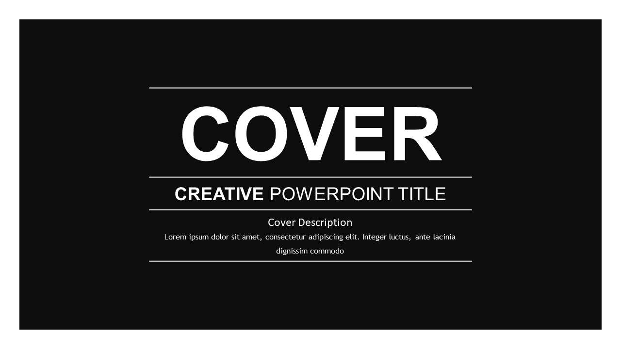 Basic Cover PowerPoint Templates - PowerPoint Free
