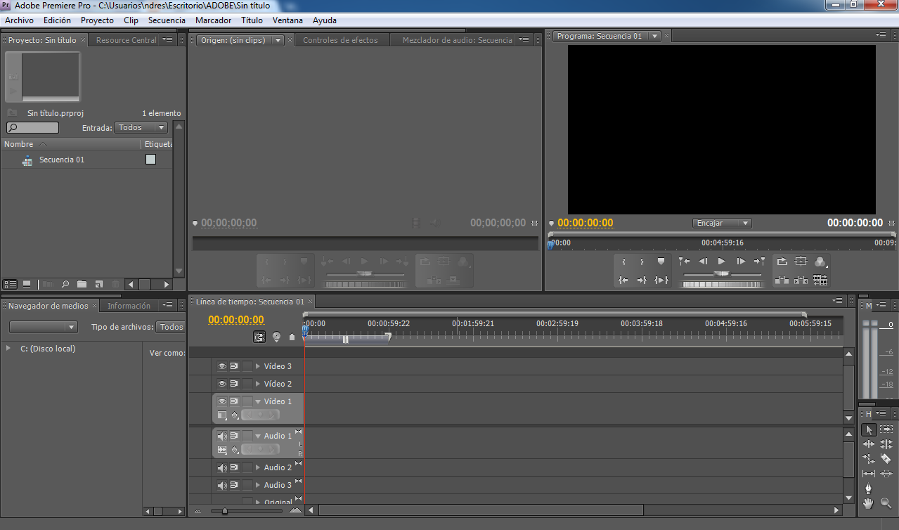 Adobe Premier Pro CS4: Entorno de Trabajo
