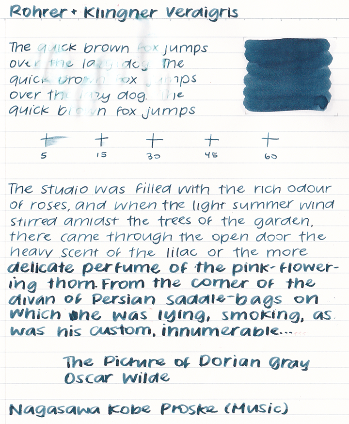 review: rohrer & klingner verdigris - ink between the teeth