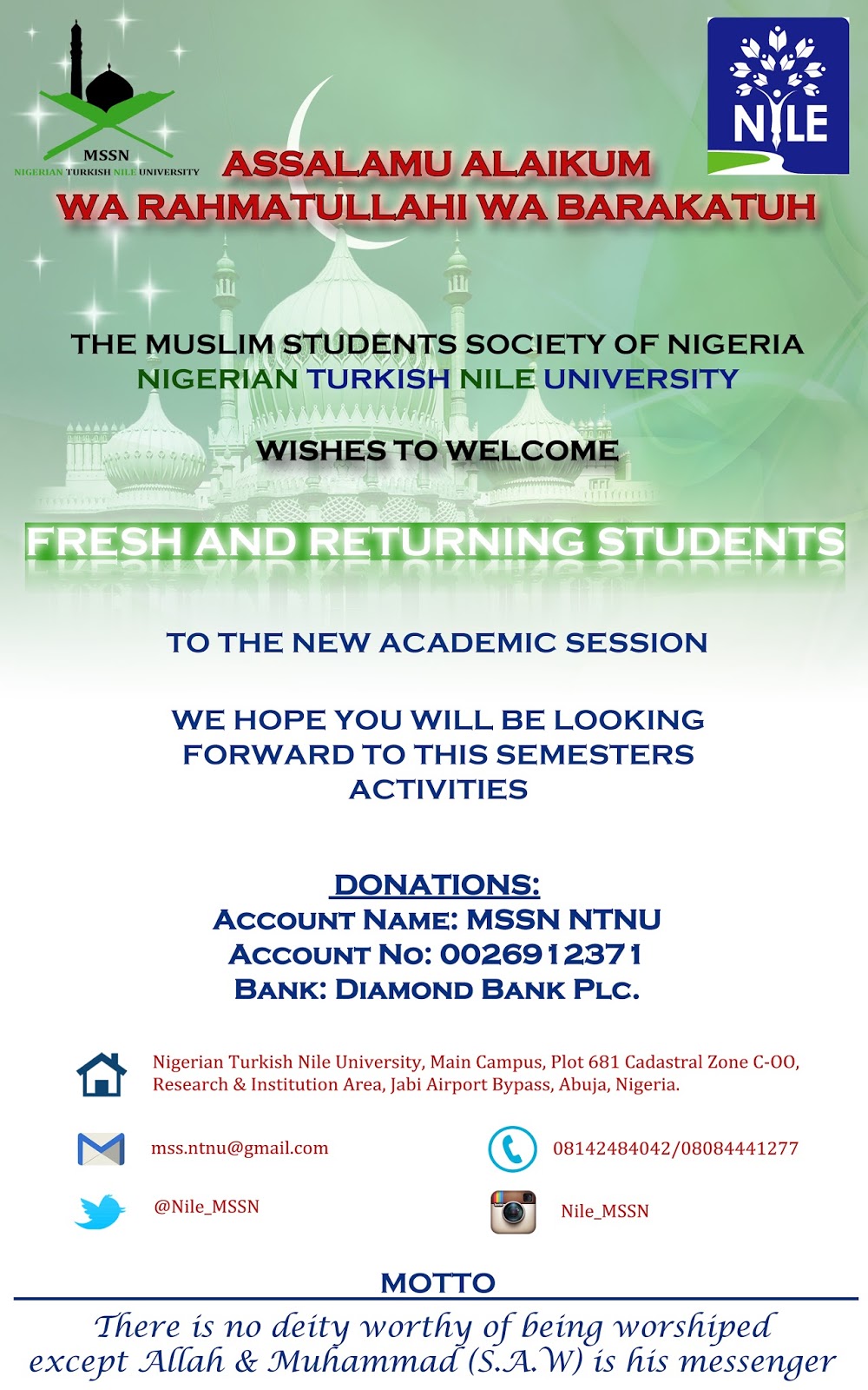 NTNU MSSN Banner and Flyer | NTNUMSSN