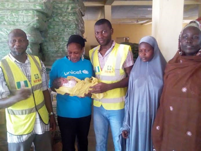 Photos: NEMA again welcomes a newborn baby in Fufore IDP camp, Adamawa ...