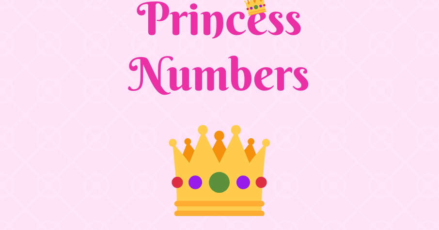 Princess numbers - oh partyland