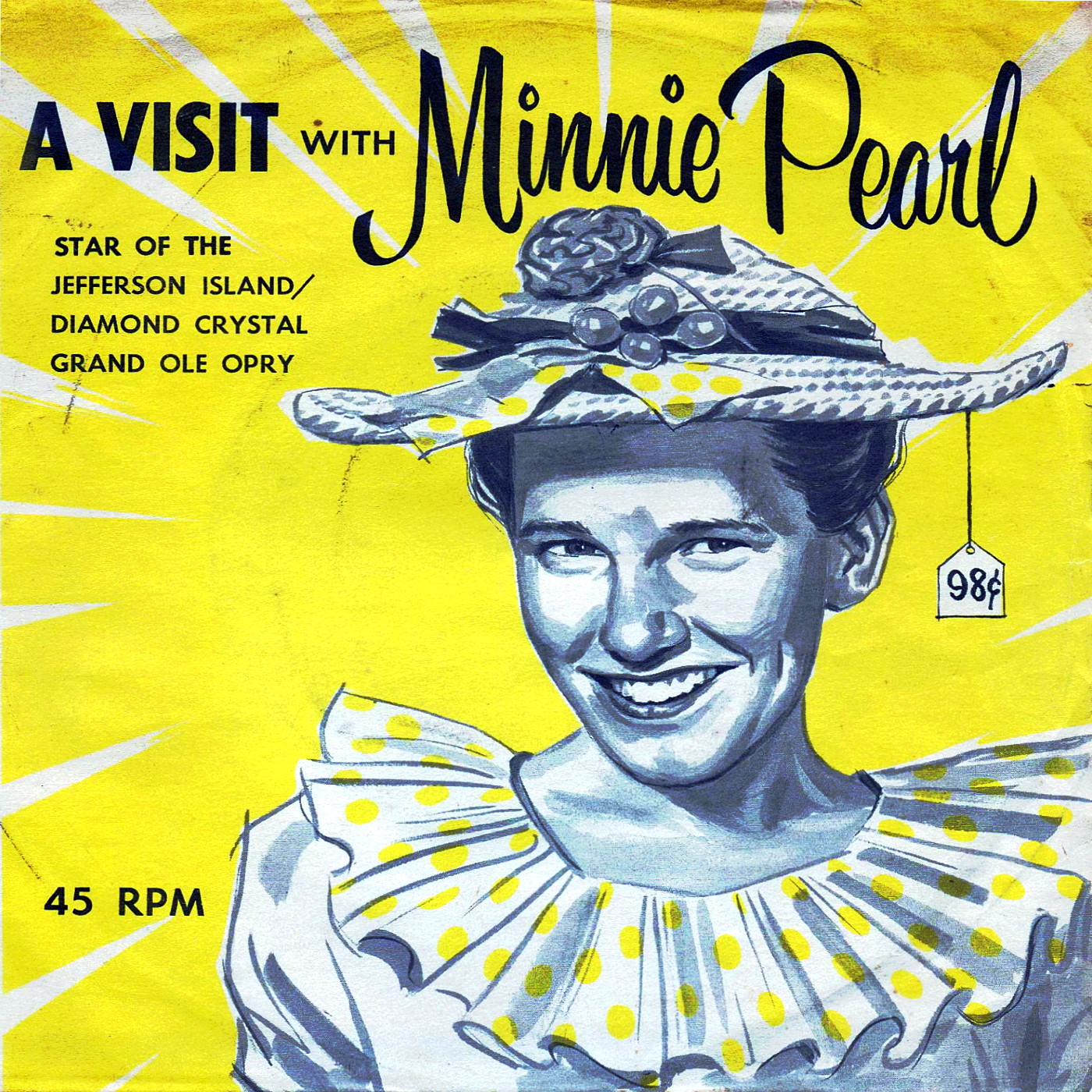 Glenn's Country Music Cabinet: Minnie Pearl ~ A Visit with Minnie Pearl - EP (1960)