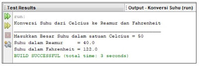 Algoritma untuk menghitung Konversi Suhu dari Celcius menjadi Reamur ...