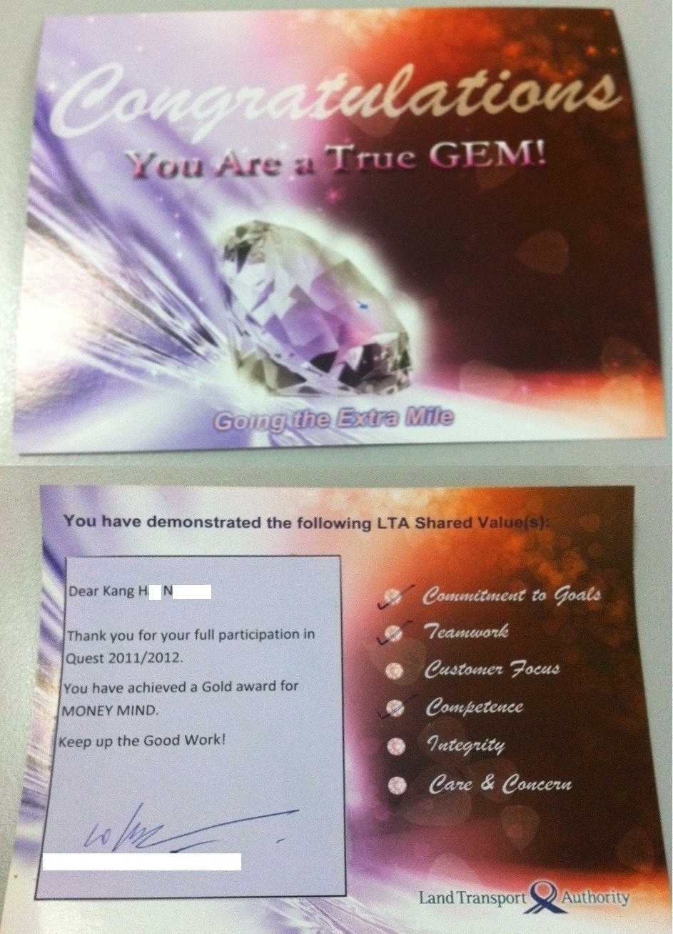 KANG KANG BLOG: My First Gem Card