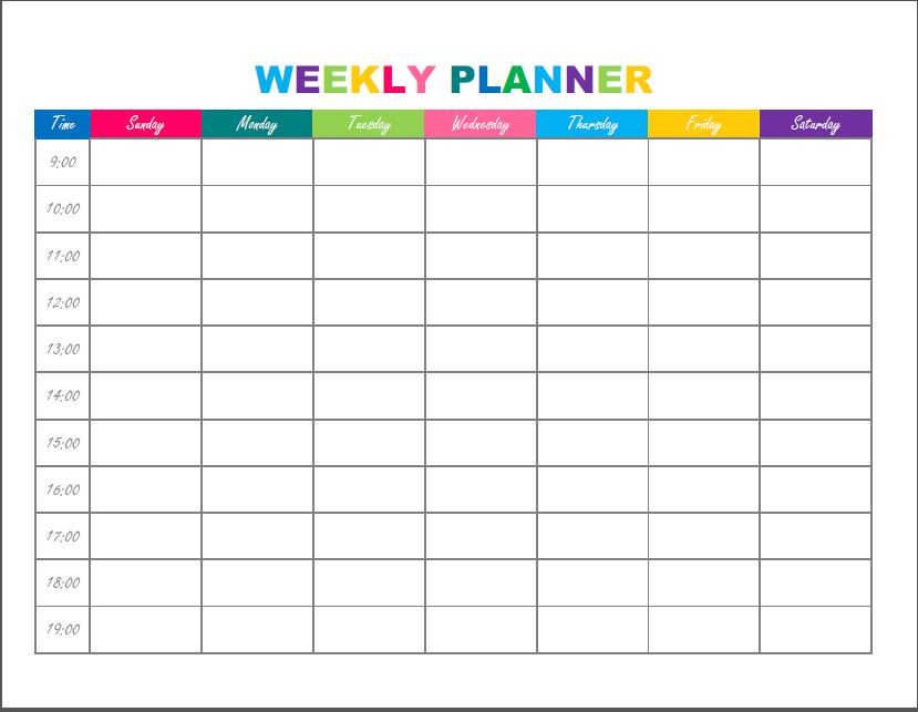 Weekly Planner Page | Polka Dots and Rainy Days: Weekly Planner Page
