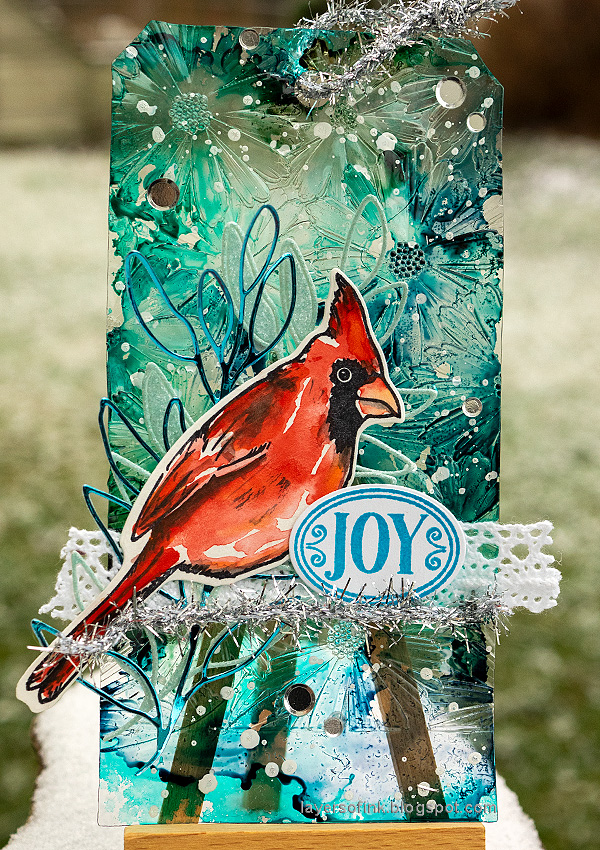 Layers of ink: Cardinal Tag Tutorial