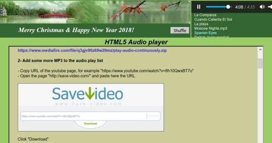 PLAY AUDIO FILES USING HTML5