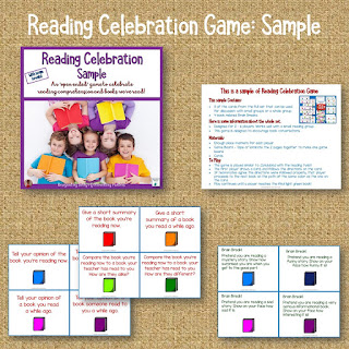 Reading Celebration Game - Classroom Freebies