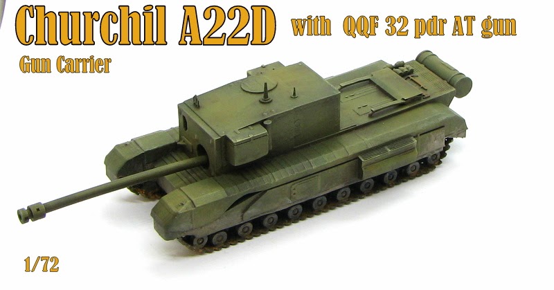 Gulumik Military Models: Churchill A22D Gun Carrier with QQF 32 pdr AT ...