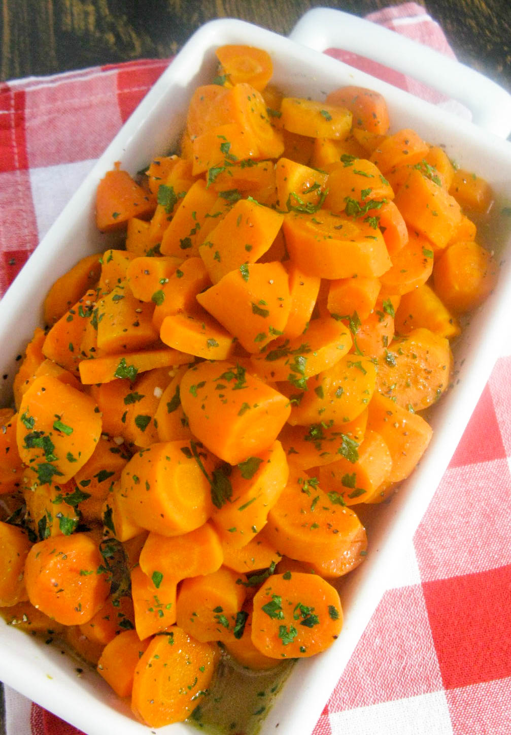 Carrots in Parsley Butter