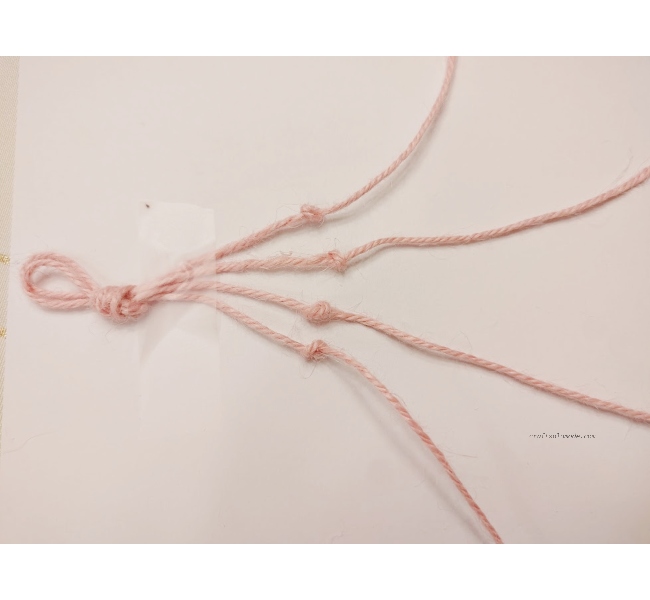 Sweetest Tiny Macrame Ornament DIY - Crafts a la mode