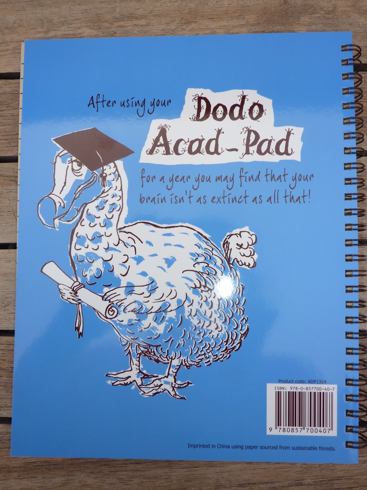 Plannerisms: Dodo Acad-Pad desk size and A5 Filofax insert diary