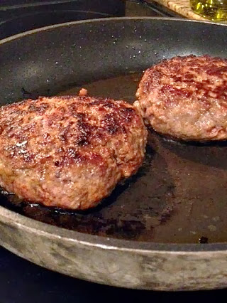 Living's as Easy as 312: Hand-packed Burger with Crispy Shallots