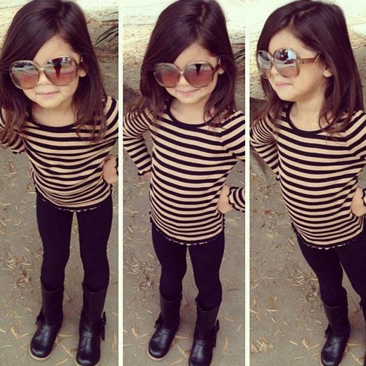 Moda Para Crianças : Menina de 4 anos com óculos de abelhão!!