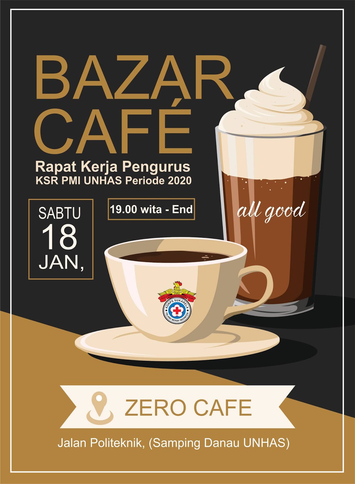 Bazar Cafe : Rapat Kerja Pengurus KSR PMI UNHAS - KSR PMI UNHAS