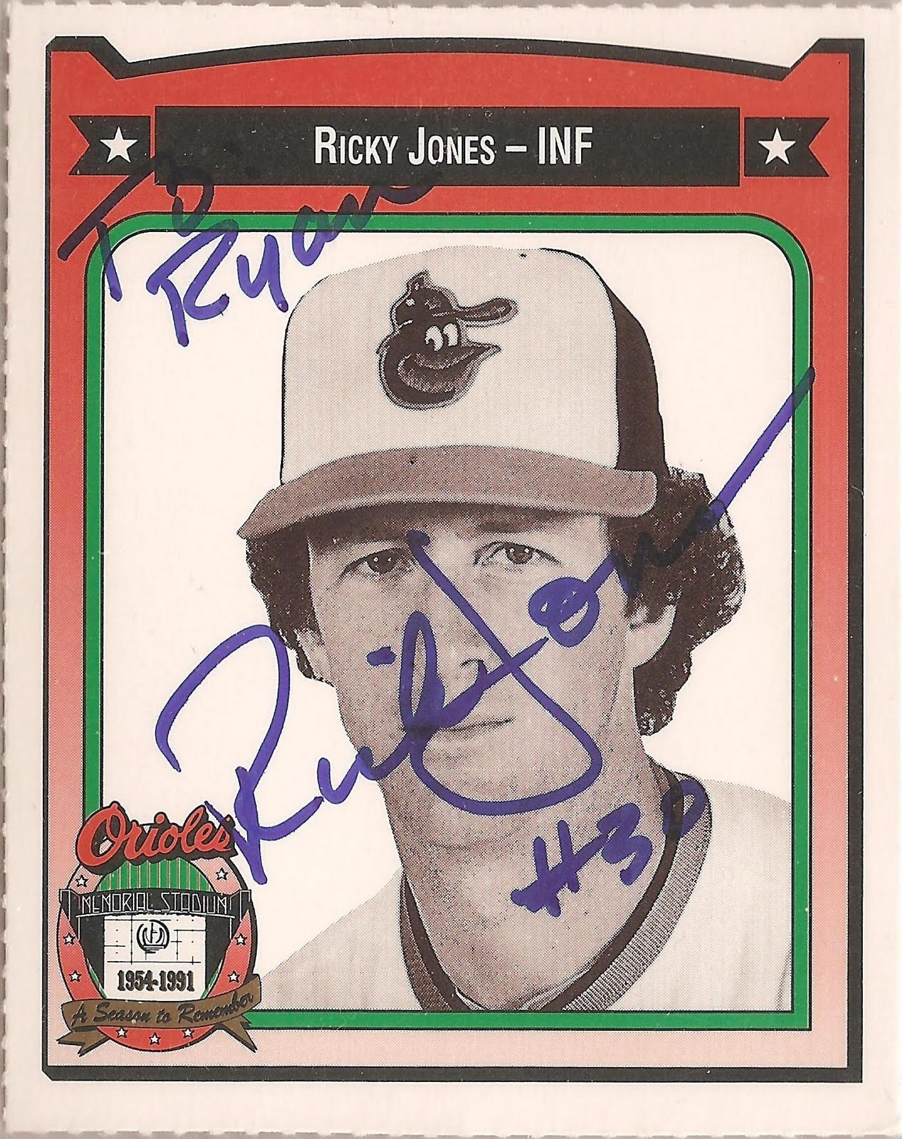 The Great Orioles Autograph Project: TTM Succes- Ricky Jones