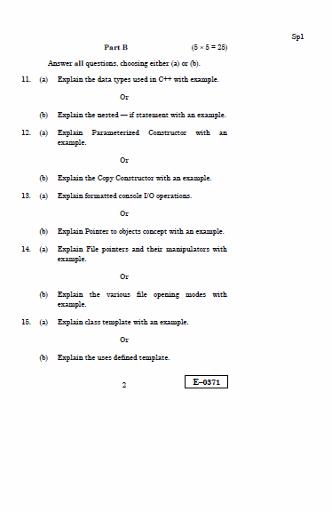 Alagappa University B.C.A.Computer Application PROGRAMMING IN C++ APRIL ...