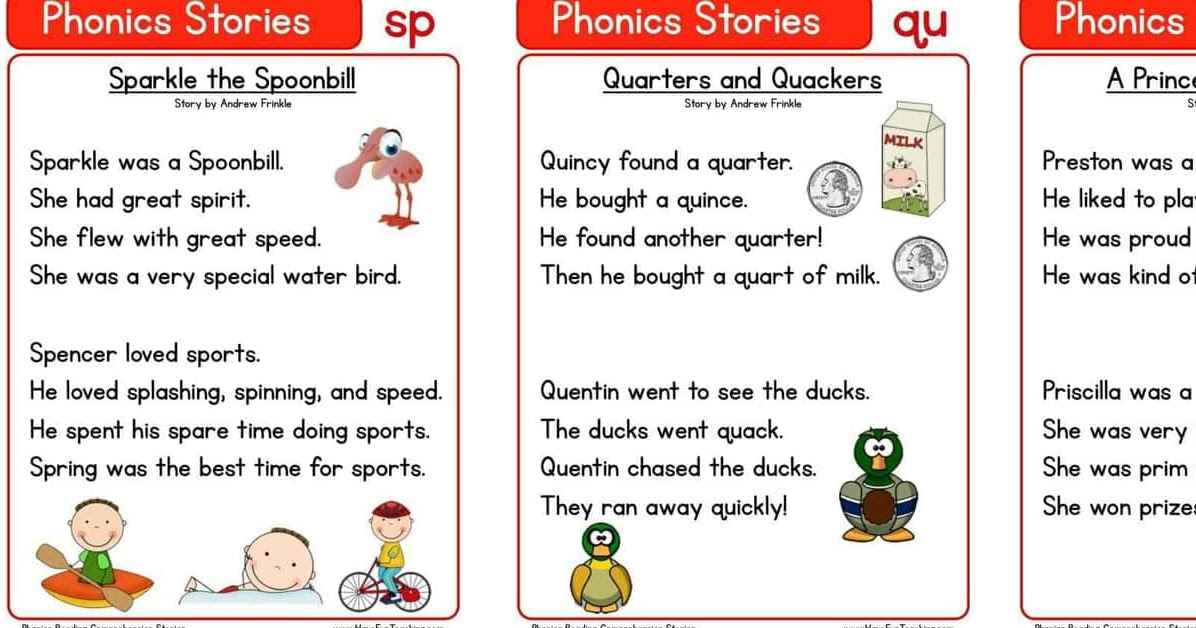 PHONICS STORIES (Free Download) - Teachers Click