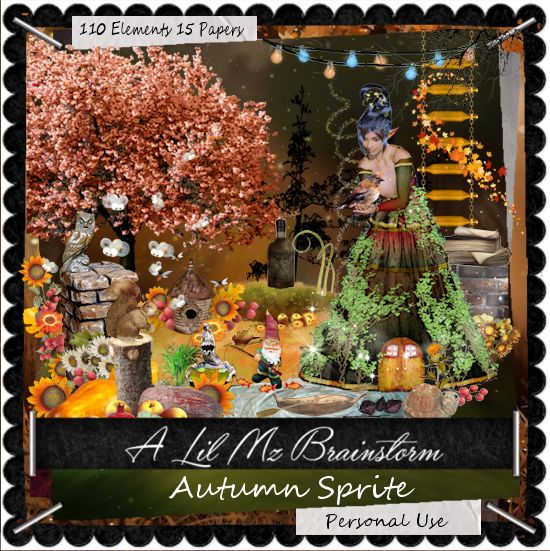 Escape From Reality Blog: FTU 'Autumn Sprite' Cluster Frames LMB