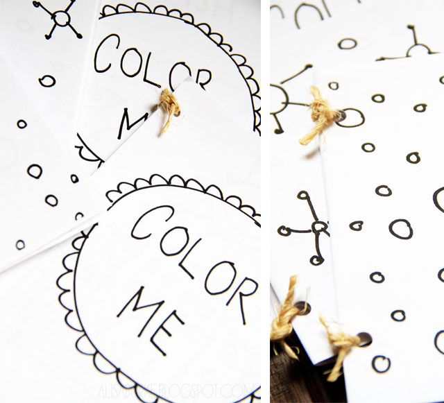 alisaburke: handmade coloring book