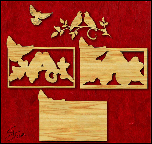 Scrollsaw Workshop: Layered Doves Scroll Saw Pattern.