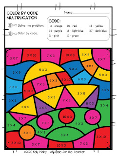 An Apple For The Teacher: Cinco de Mayo Color By Number