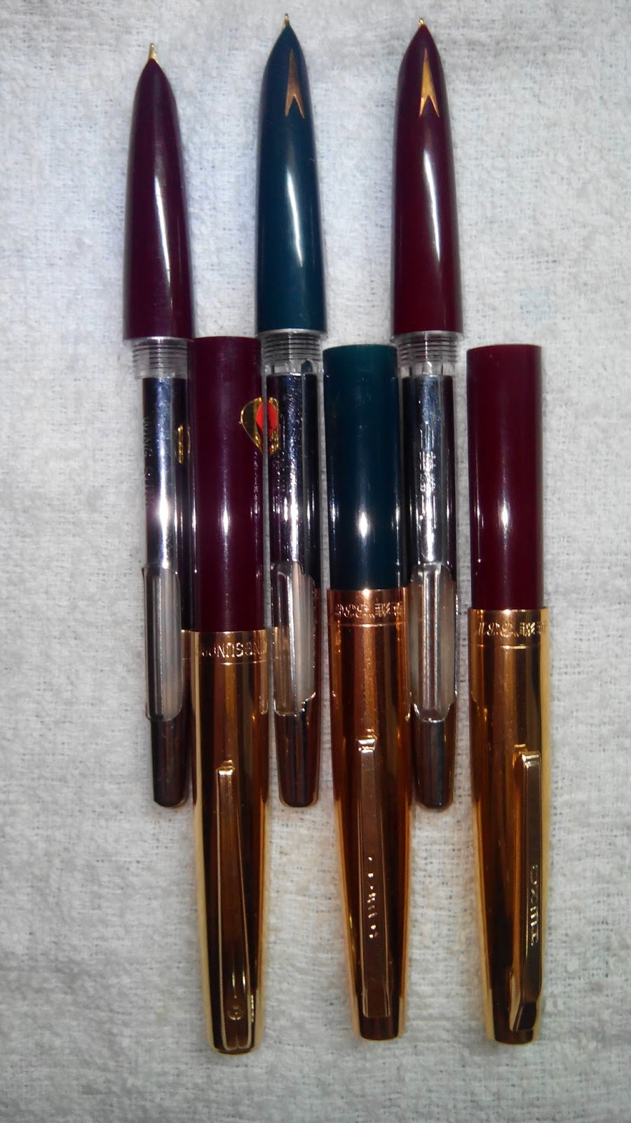 Pen Vault and Ink Cellar.: comparison : wing sung 612, hero 336, hero 331