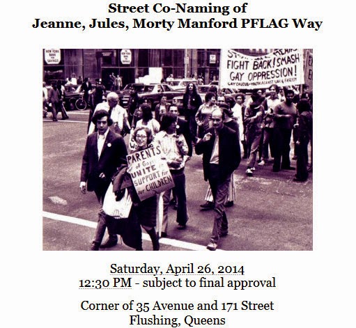 Joe. My. God.: Queens Street To Be Named For PFLAG Founder Jeanne ...