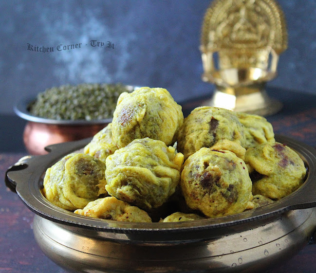 Sukhiyan/ Sugiyan- Sweet Mung bean Fritters