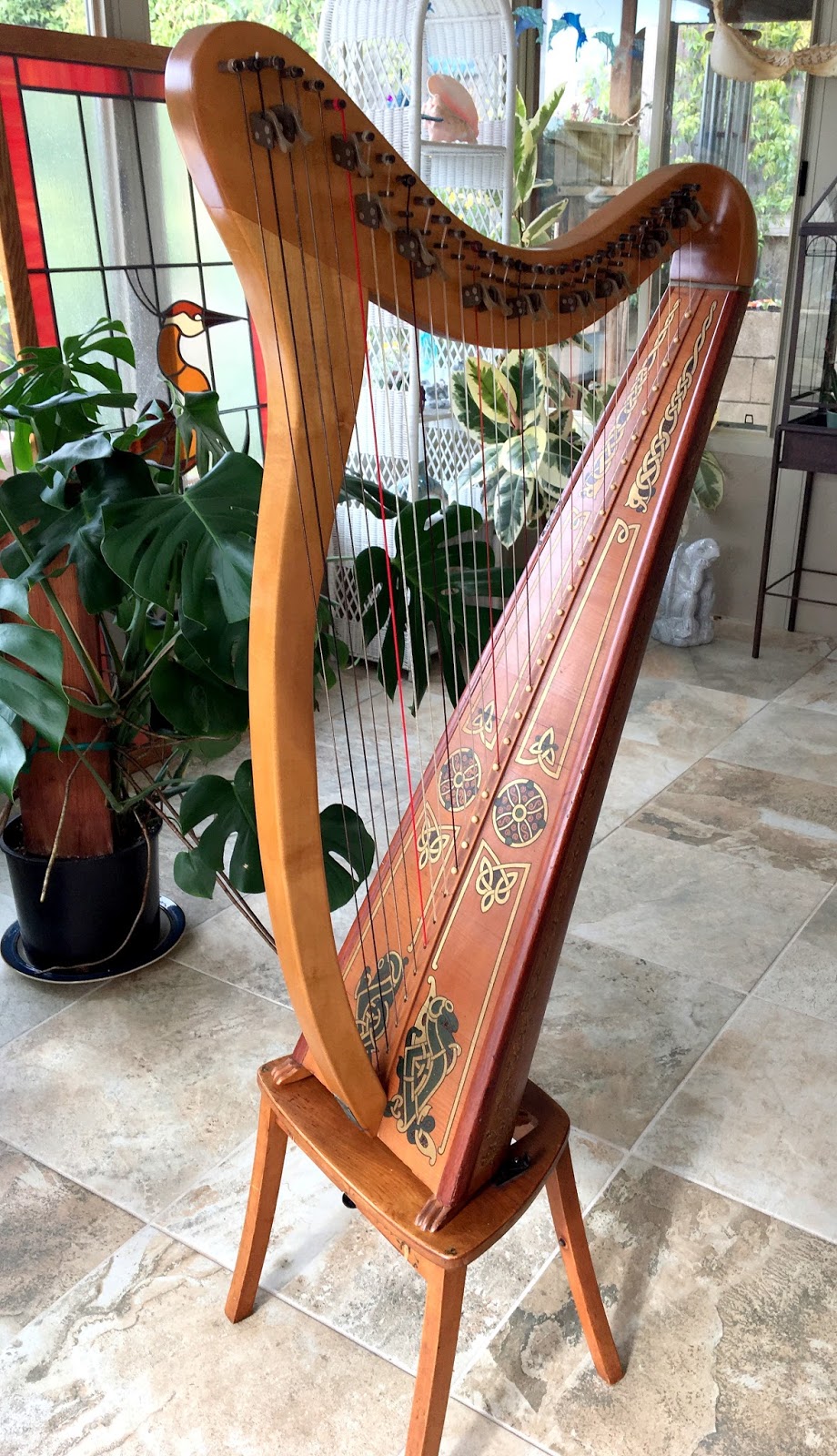 HARP IN LA HARP INFO #2: CLARK IRISH HARP STYLE A #2310 (31)