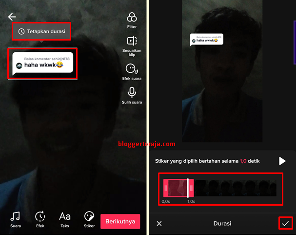 Cara Membalas Komentar di Tiktok Dengan Video - Blogger Toraja