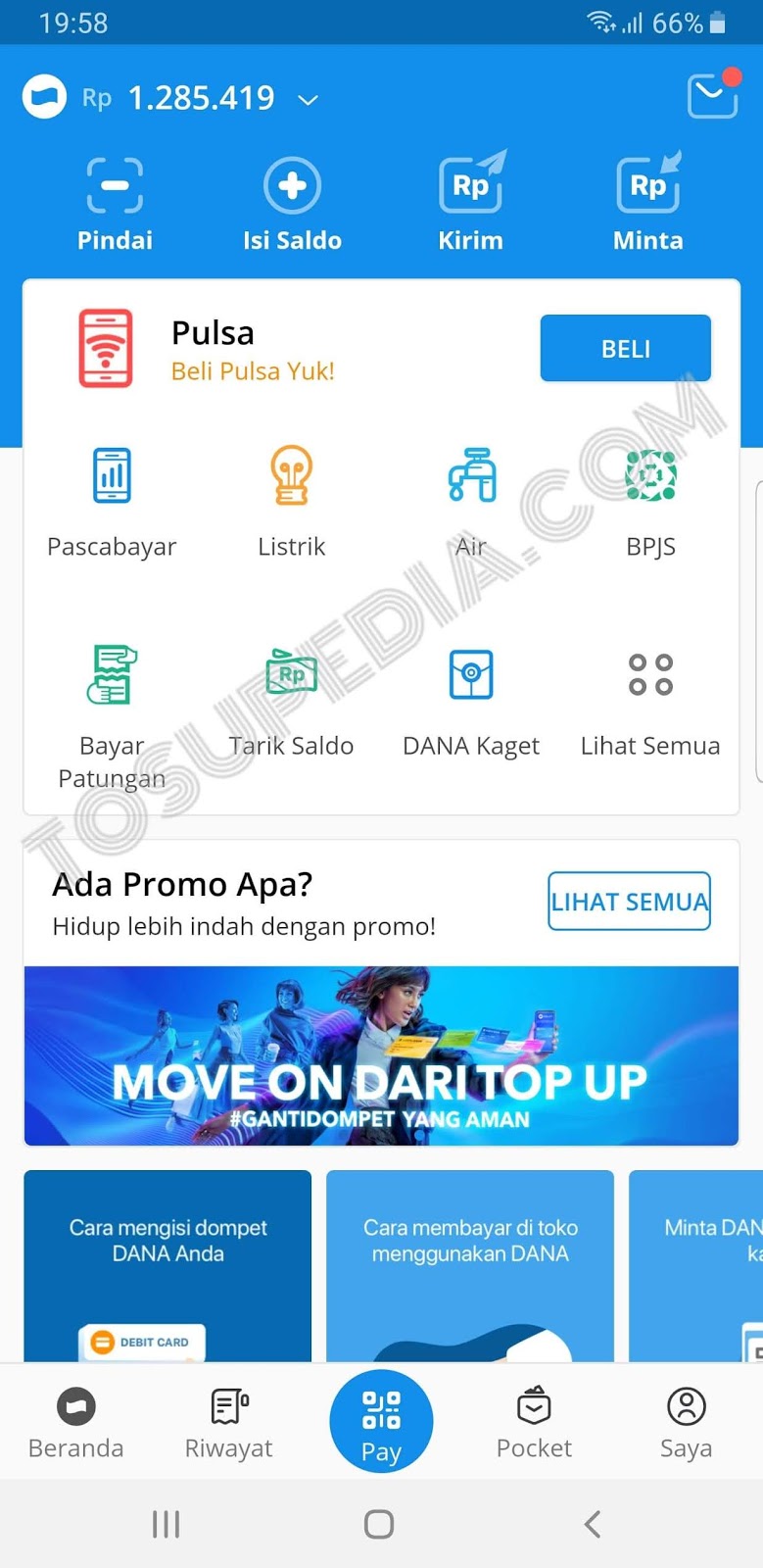 Cara Isi Saldo Aplikasi DANA Menggunakan Transfer Bank (BCA Mobile)