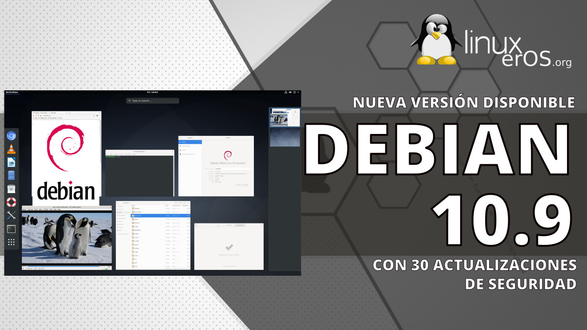 Debian GNU/Linux 10.9 "Buster", con 30 actualizaciones de seguridad ~ Linuxeros