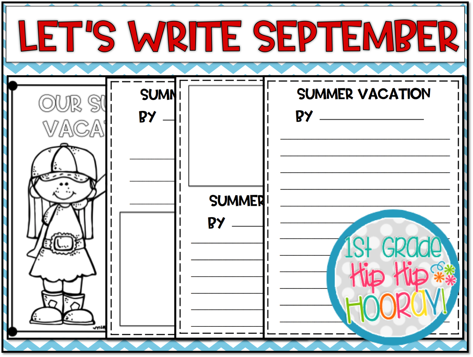 1st Grade Hip Hip Hooray!: Let's Write...September!