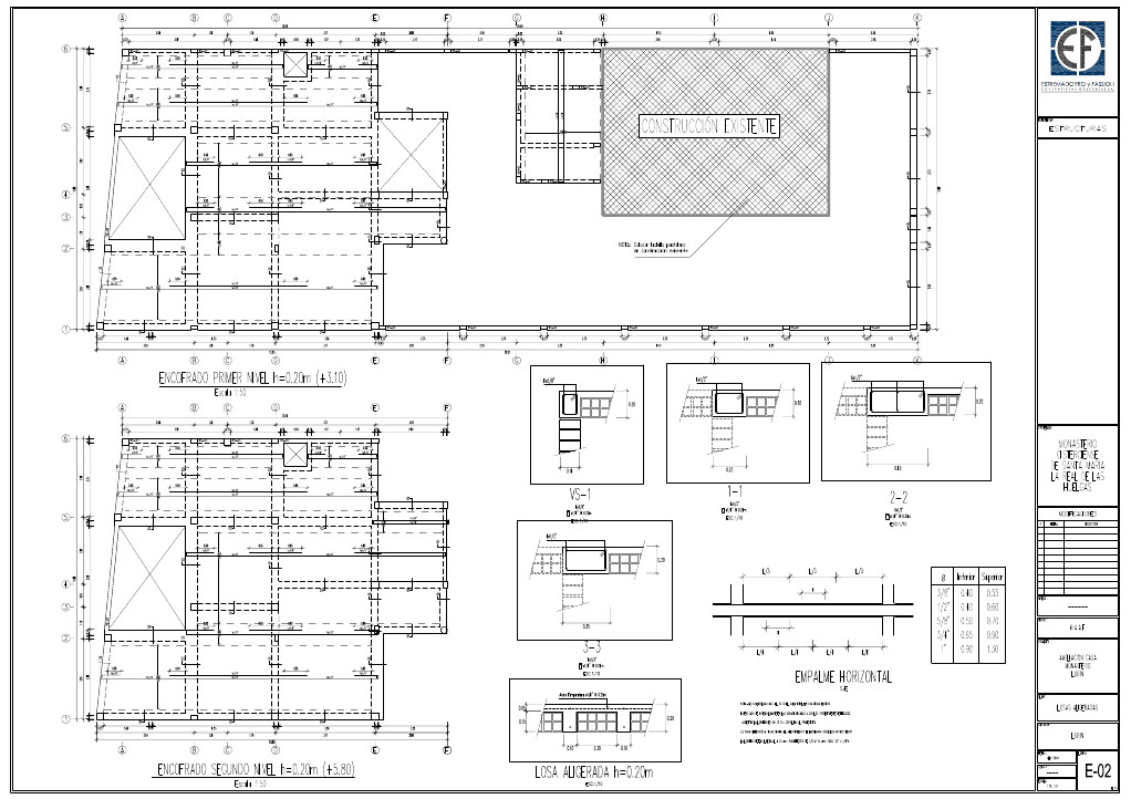 Planos Arquitectonicos SENA: Estructurales