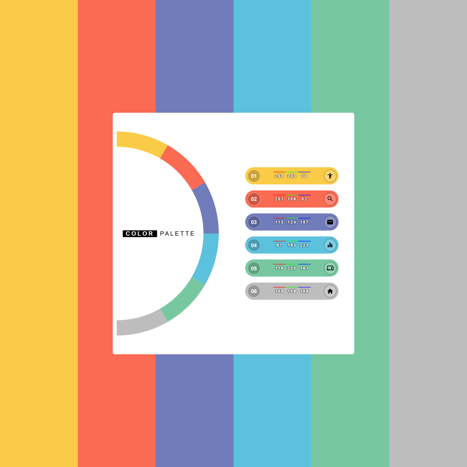 Color Palette 002 - PowerPoint Free