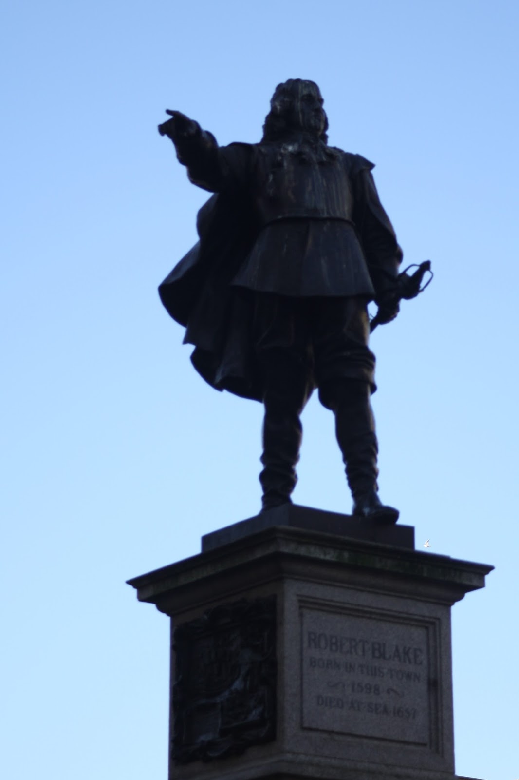 Views from Somerset: The statue of Admiral Robert Blake in Bridgwater ...