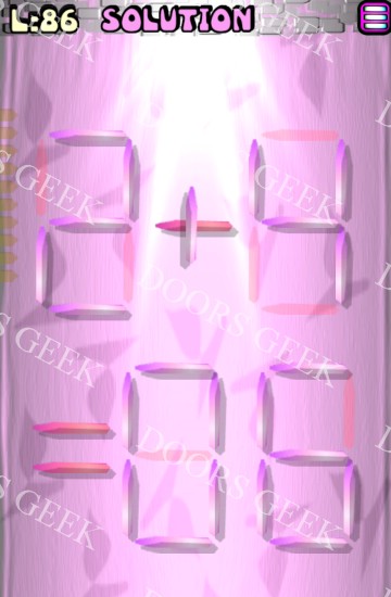 MATCHES PUZZLE [EPISODE 13] LEVEL 86 SOLUTION ~ Doors Geek