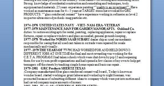 Plant Inspector Sample Resume Format in Word Free Download