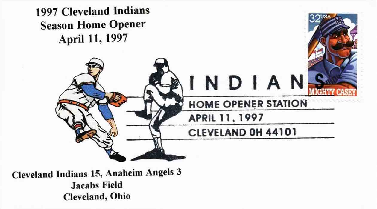 Baseball Stamps & Postmarks: Cleveland Indians