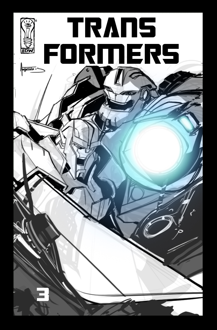 Augusto Barranco: Transformers Prime comic cover and booklet roughs and ...