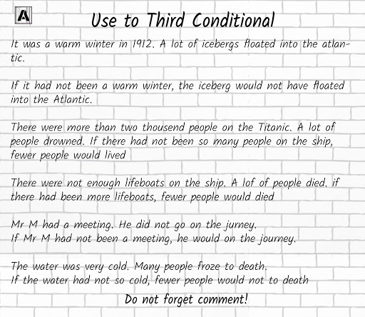 aprender ingles: Third Conditional