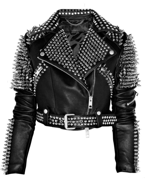 Fashion Forecaster: Spiky Biker Leather Jacket!