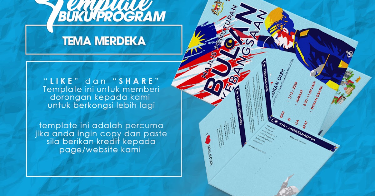 BUKU PROGRAM DOT COM: Template Buku Program Hari Kebangsaan v1