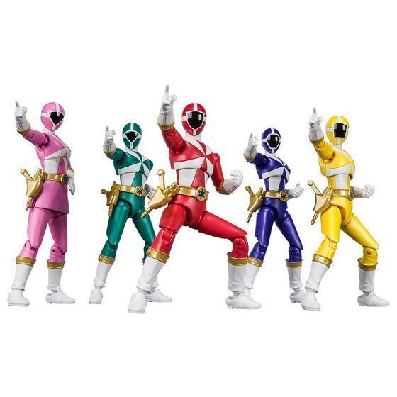 Shodo Super Kyukyu Sentai Go Go V Set Official Images - JEFusion