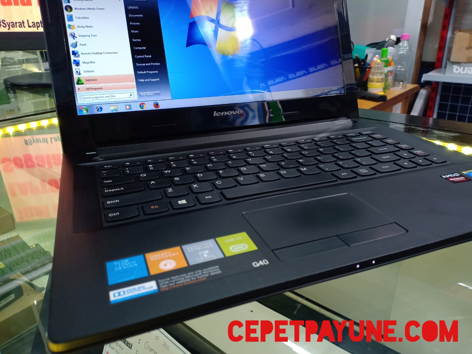 Laptop Lenovo G40 70 intel i3 4005U haswell Vga Amd Radeon 2Gb - Jual ...