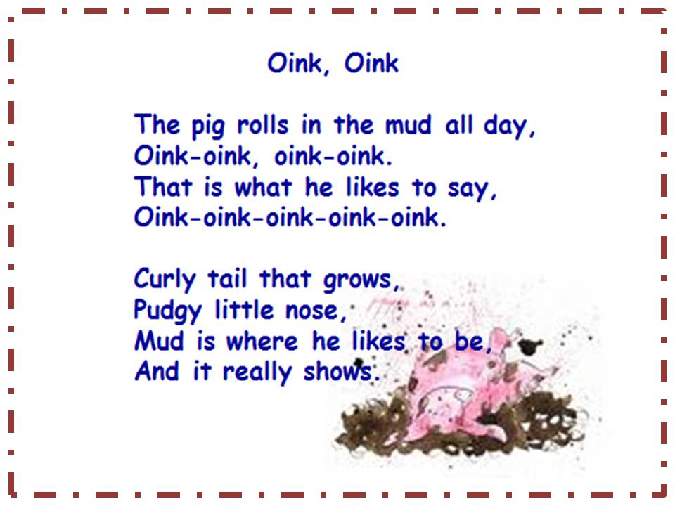 Oink-oink song freebie - Classroom Freebies