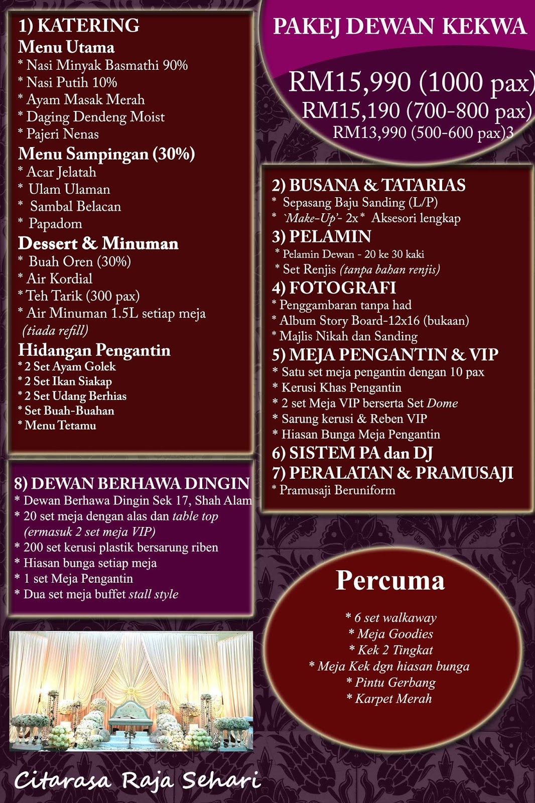 Butik Pengantin, Katering, Pakej Perkahwinan, Andaman Pengantin ...